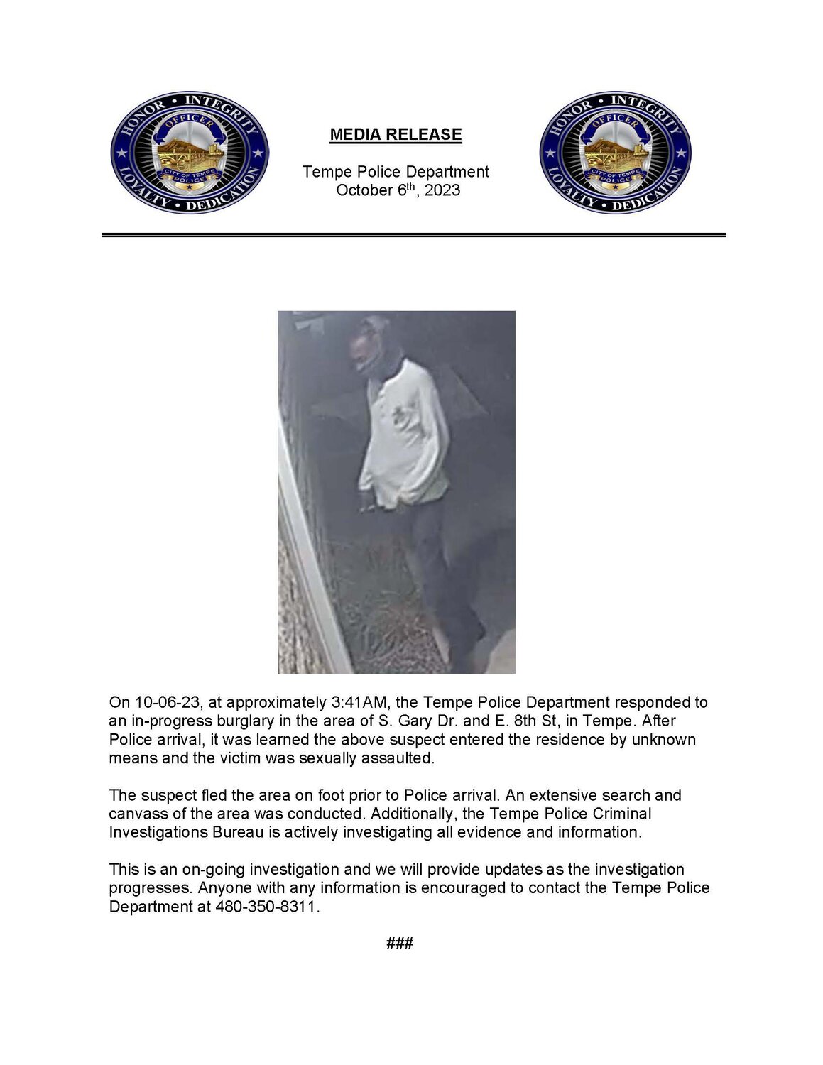 Tempe Police Ask For Information To Locate Sexual Assault Suspect Daily Independent 4358